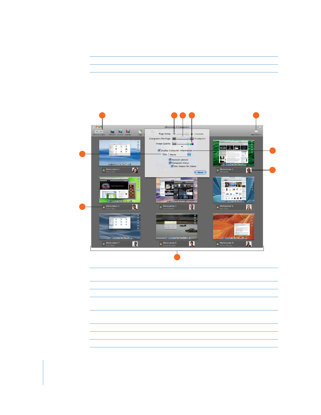 Control and Observe Window - Apple Remote Desktop