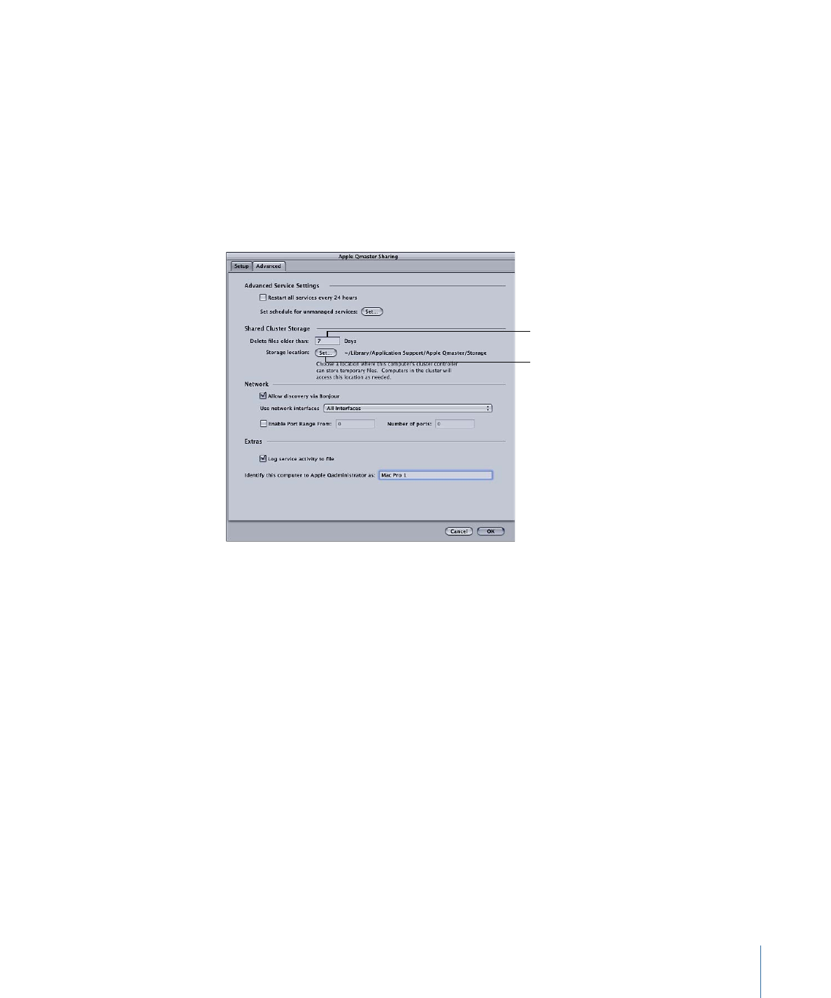 Adjusting Cluster Storage Settings - Compressor 4