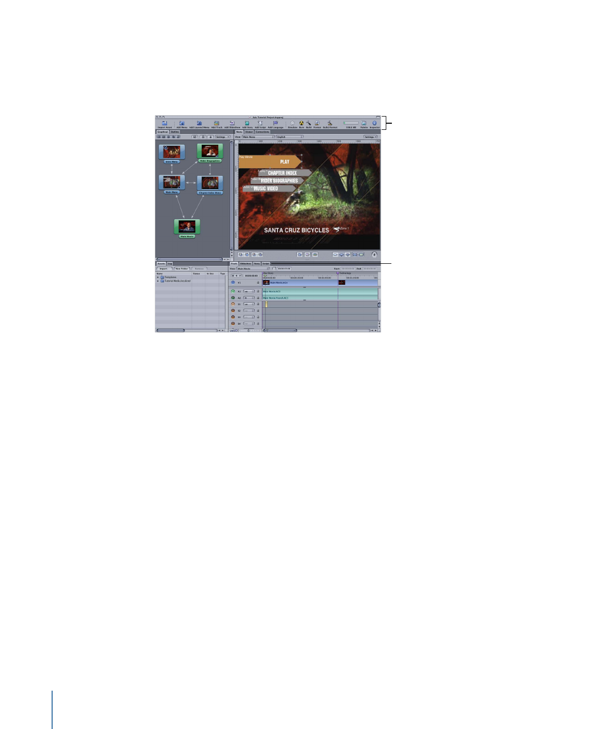 Introduction to the DVD Studio Pro Interface - DVD Studio Pro