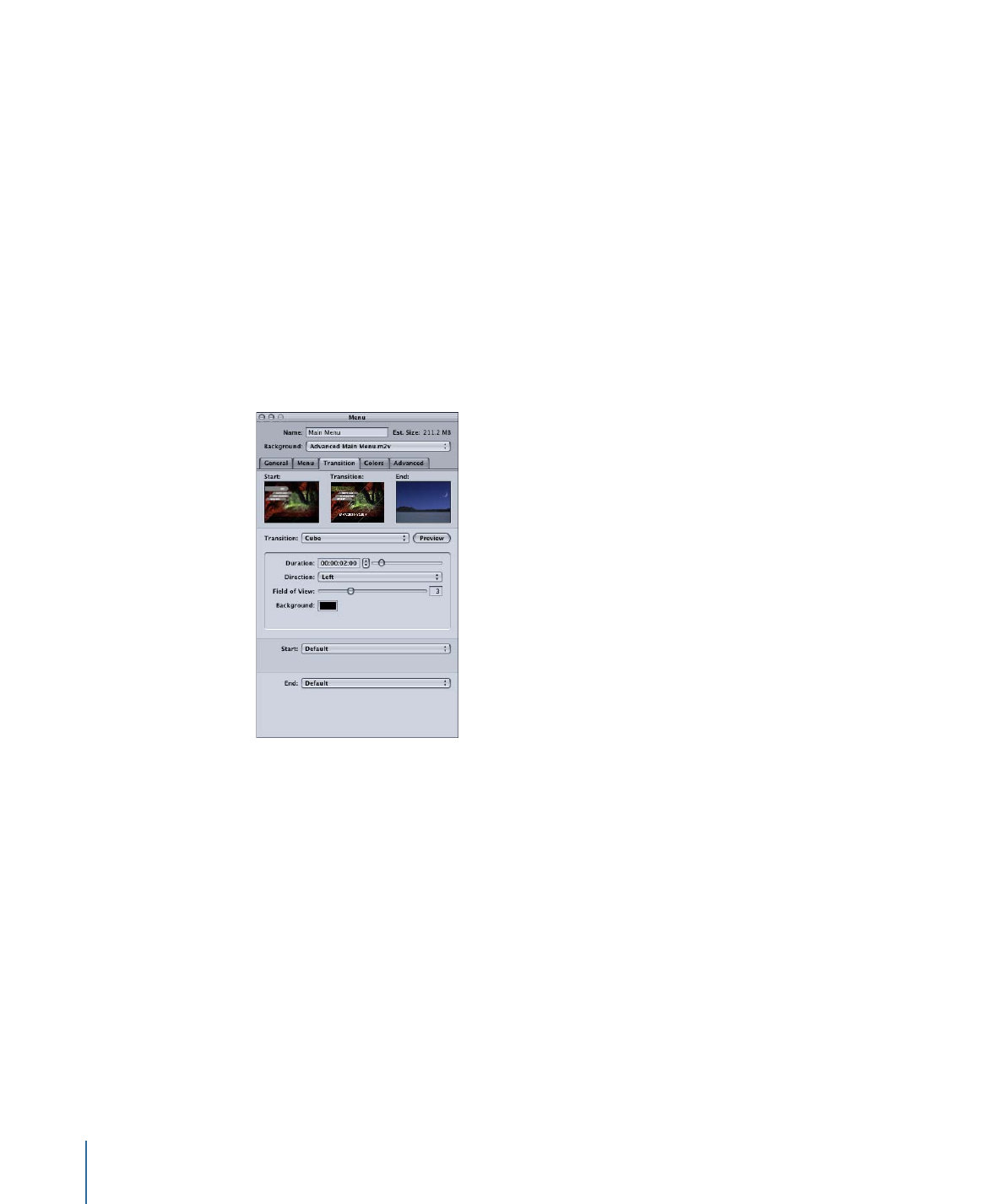 Adding Button Transitions to a Menu - DVD Studio Pro