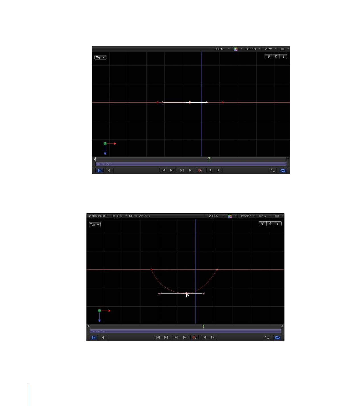 Adjusting a Motion Path in 3D Space - Motion 5