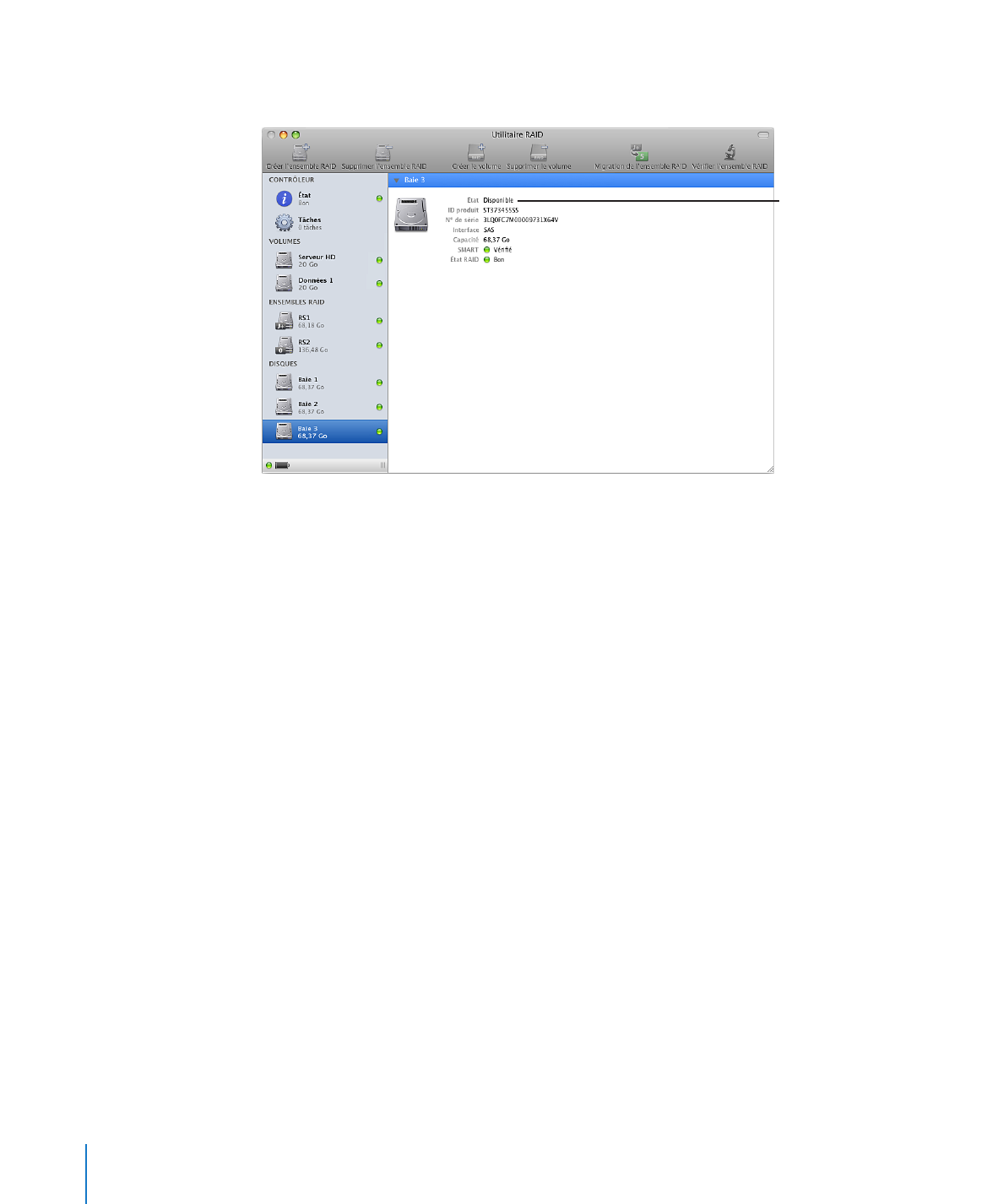 Exemples de configuration - RAID Utility